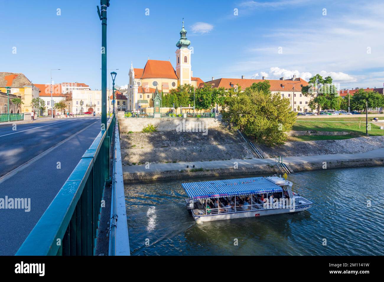 Györ (Raab): Carmelite Church at square Becsi kapu ter (Wiener Tor ...