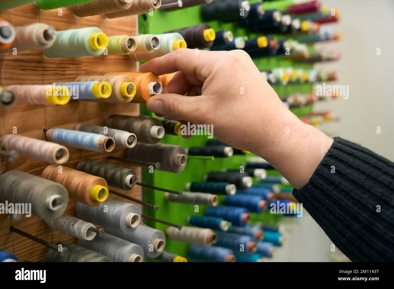 Bobbin rack hi-res stock photography and images - Alamy