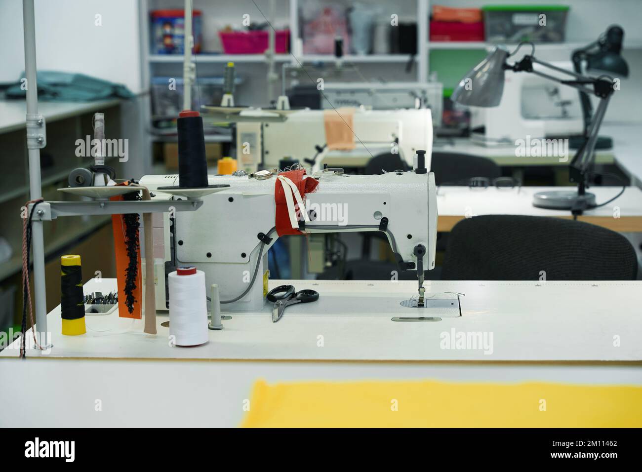 Industrial sewing machines on shelves hi-res stock photography and images - Alamy