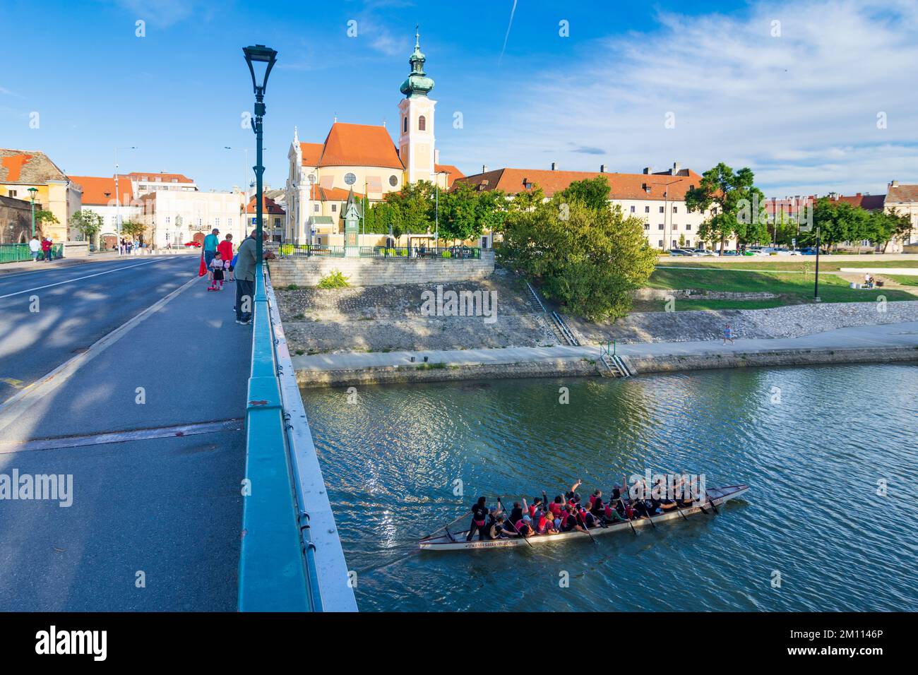 Bridge above river raba raab hi-res stock photography and images - Alamy