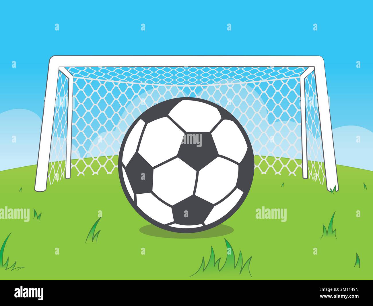 Goalpost vector hi-res stock photography and images - Alamy