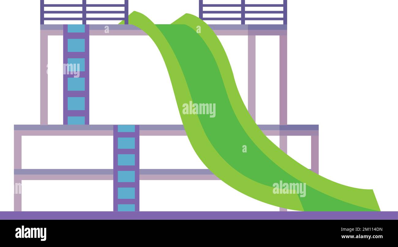 green playground slide Stock Vector Image & Art - Alamy