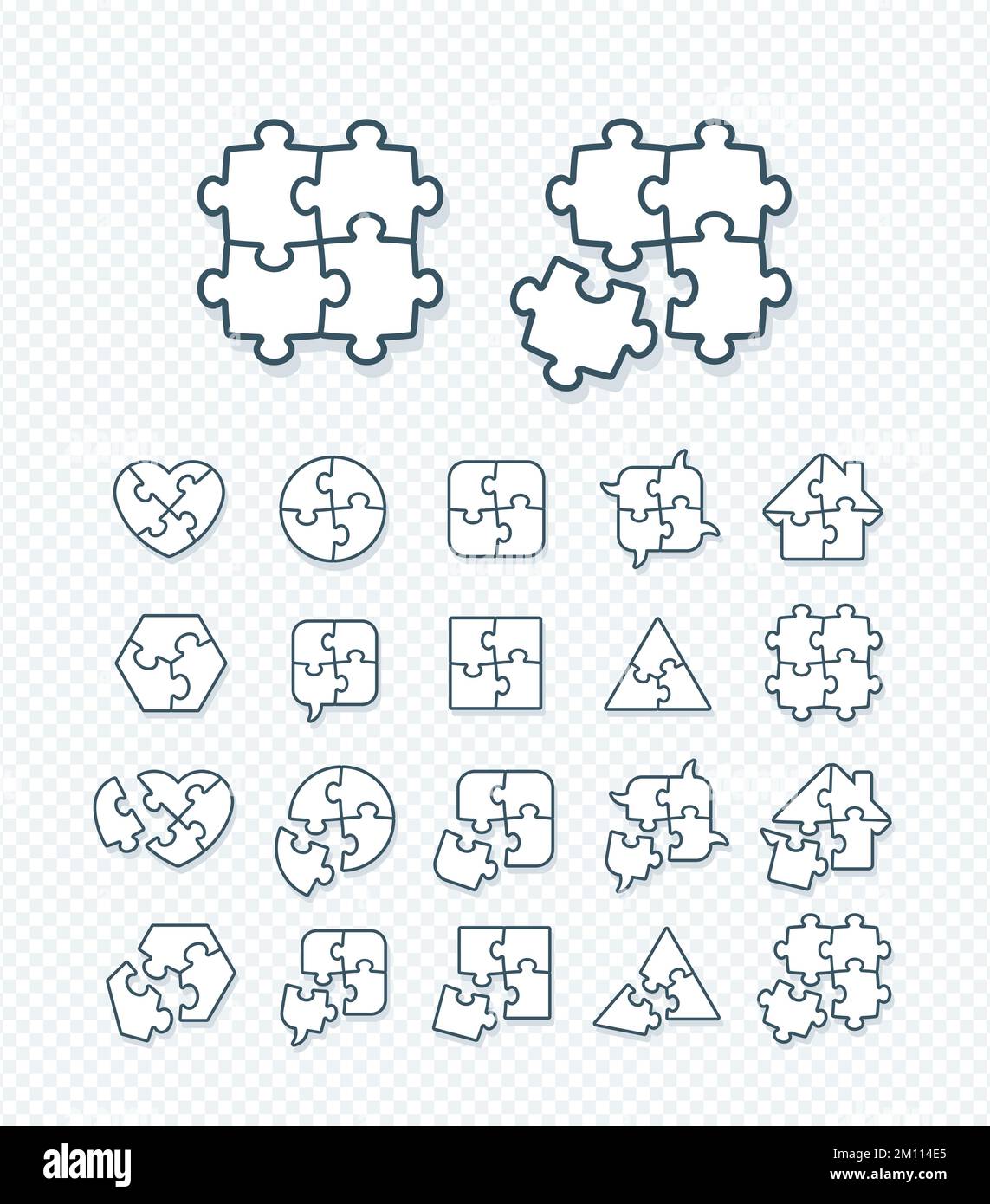 Incomplete heart puzzle Stock Vector Images - Alamy