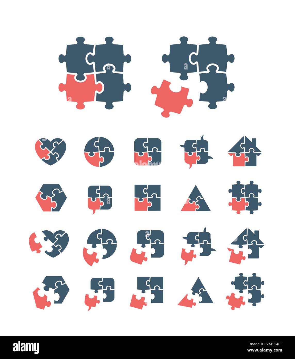 Incomplete heart puzzle Stock Vector Images - Alamy