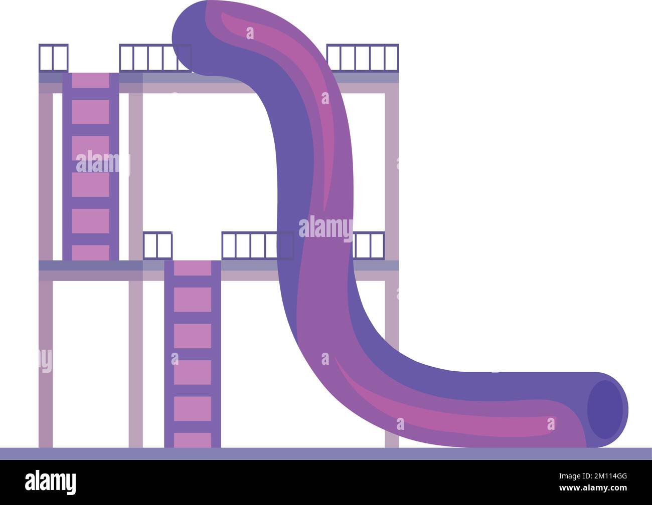 purple playground toboggan Stock Vector Image & Art - Alamy