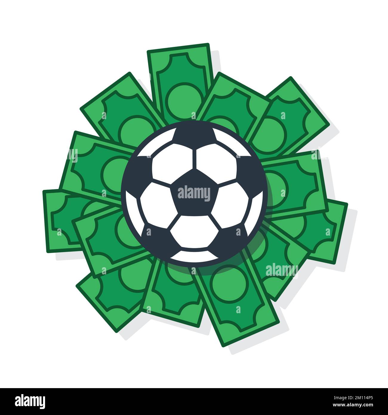 Dollar bill ball Stock Vector Images - Alamy