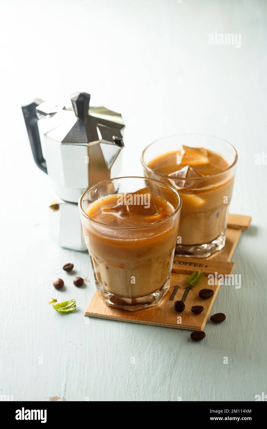 Homemade chilled coffee drink Stock Photo - Alamy