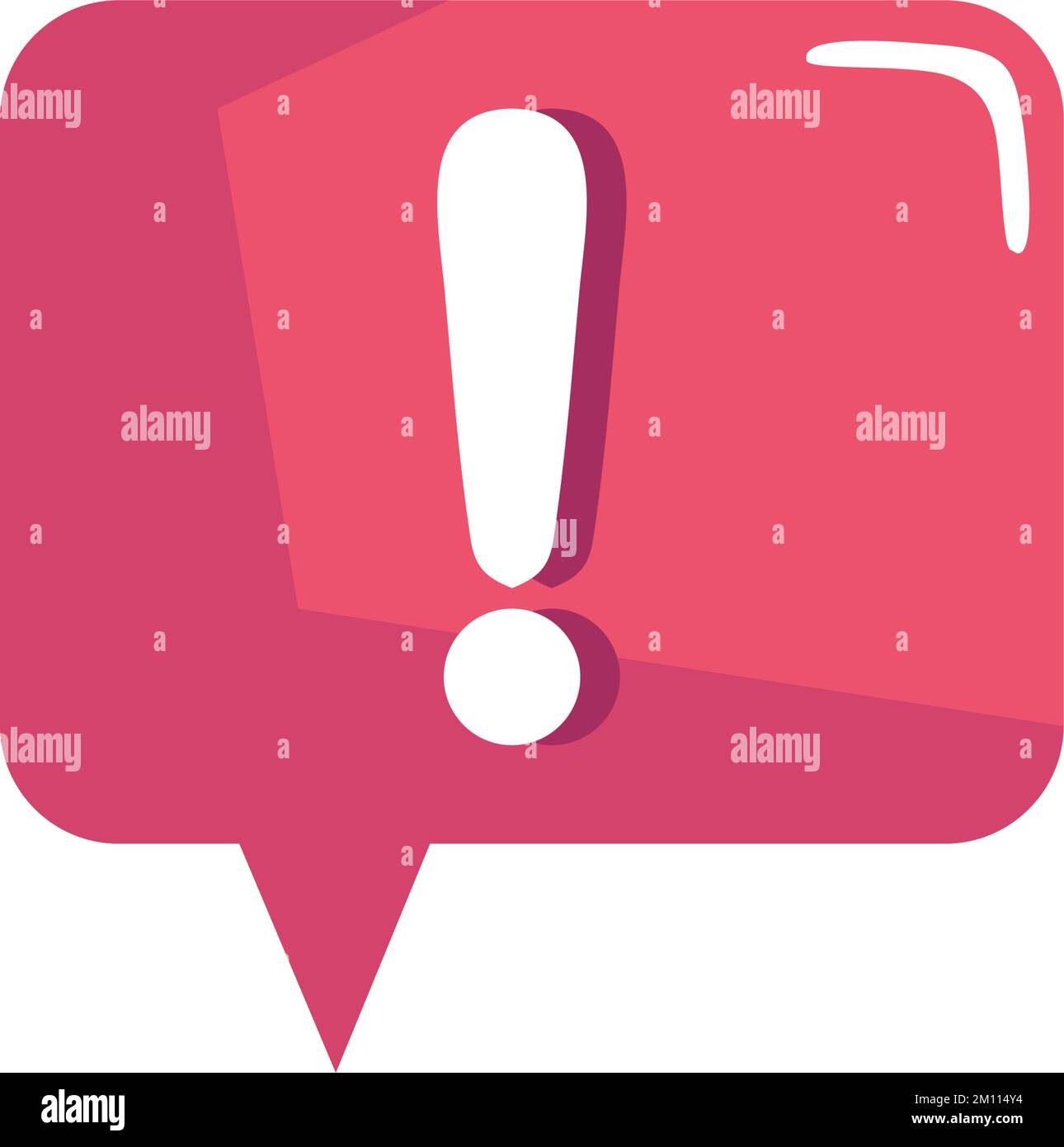 alert symbol in speech bubble Stock Vector Image & Art - Alamy