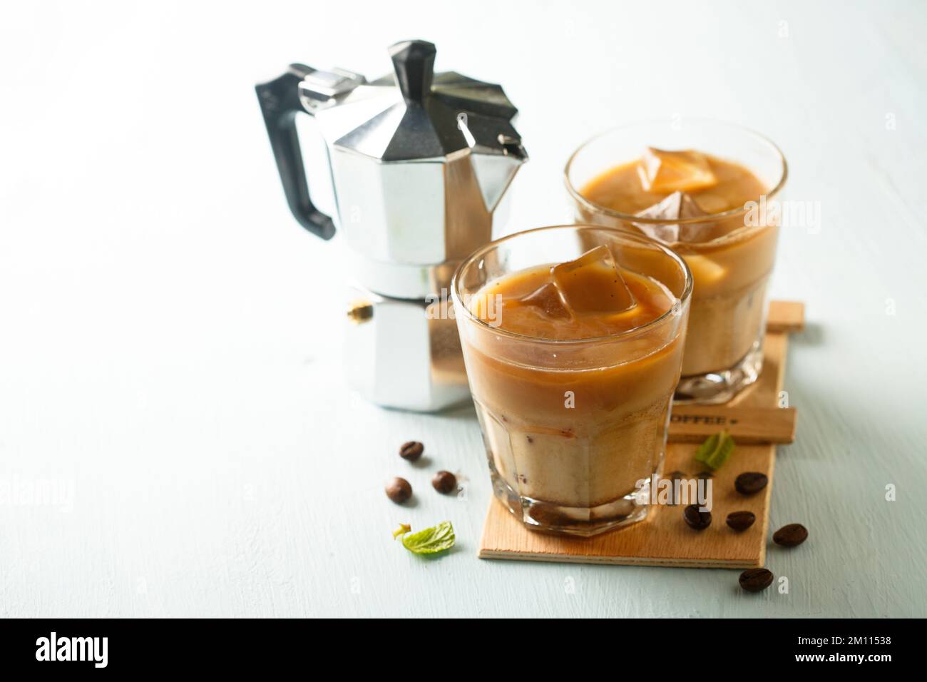 Homemade chilled coffee drink Stock Photo - Alamy