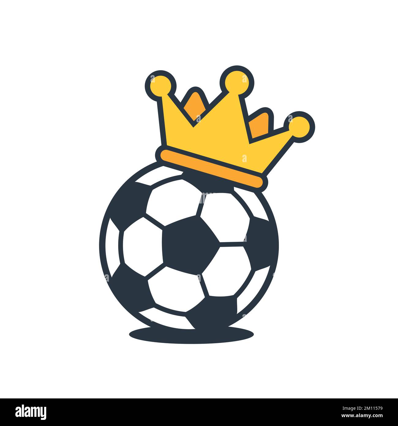 Football crown king football icon hi-res stock photography and images ...