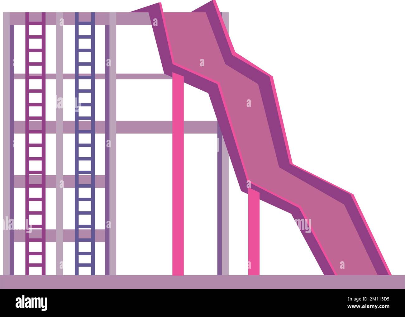 purple playground slide Stock Vector Image & Art - Alamy