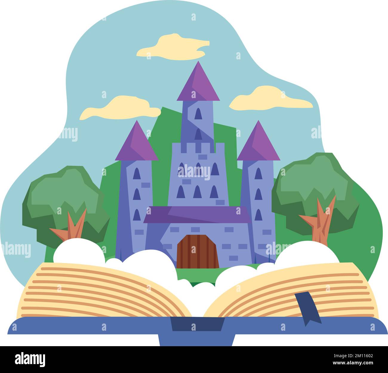 book stories with castle Stock Vector Image & Art - Alamy