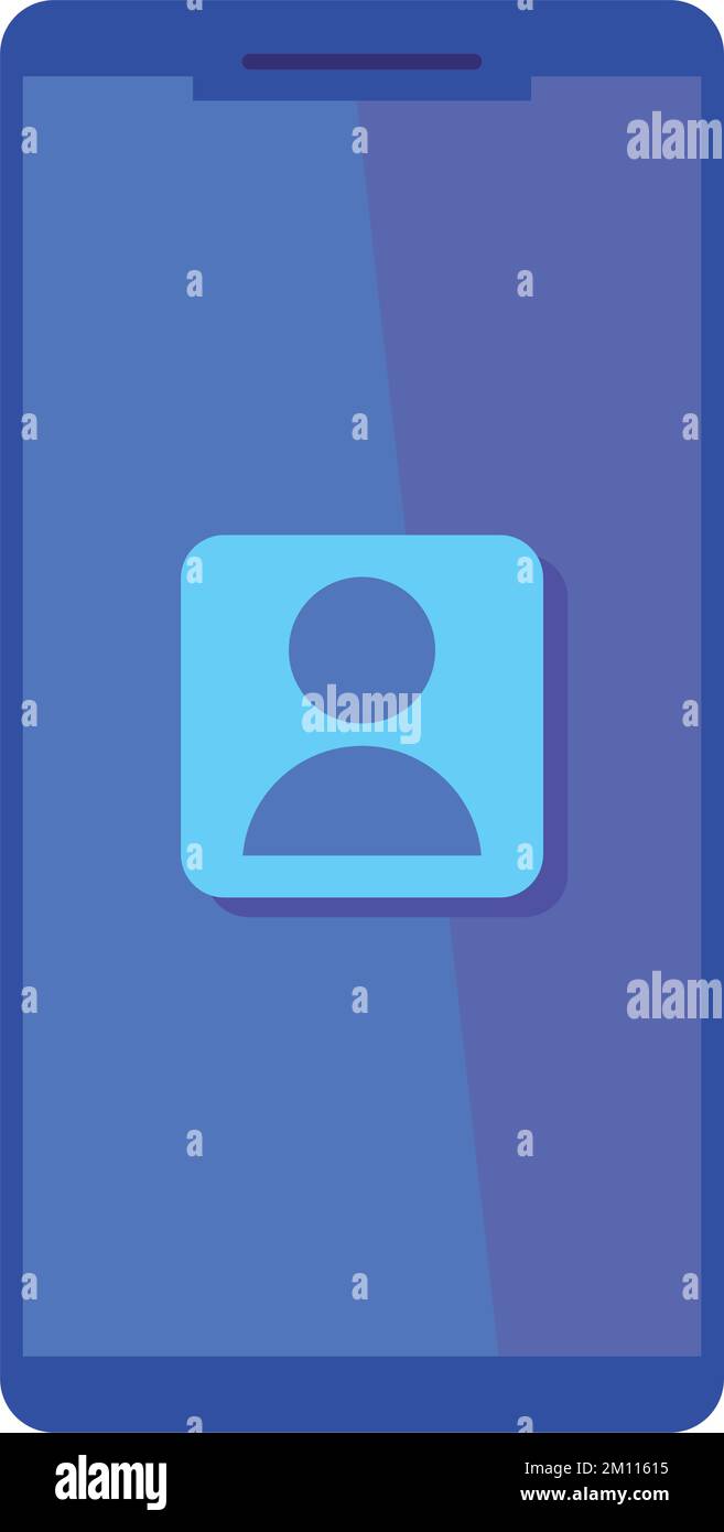 smartphone with user contact Stock Vector Image & Art - Alamy