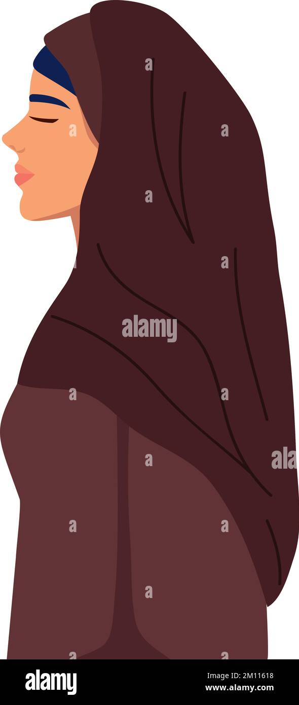 beauty iranian woman profile Stock Vector Image & Art - Alamy
