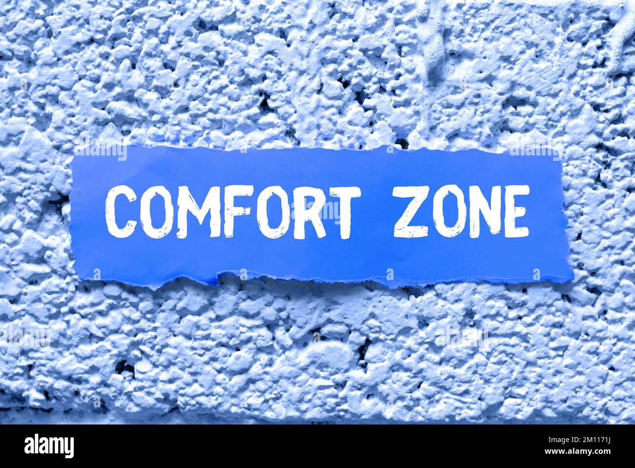 Conceptual caption Comfort Zone. Concept meaning A situation where one ...