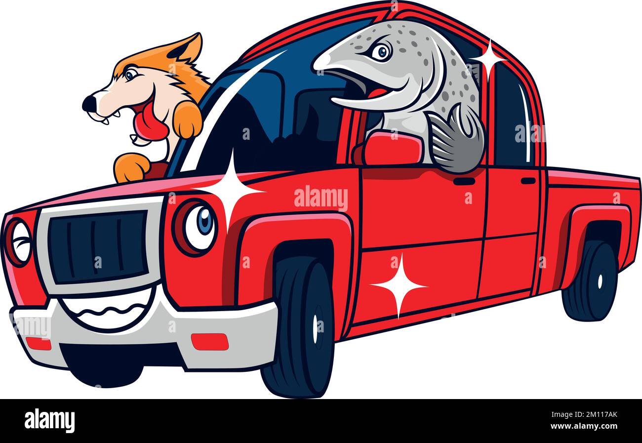 Cartoon salmon hi-res stock photography and images - Alamy