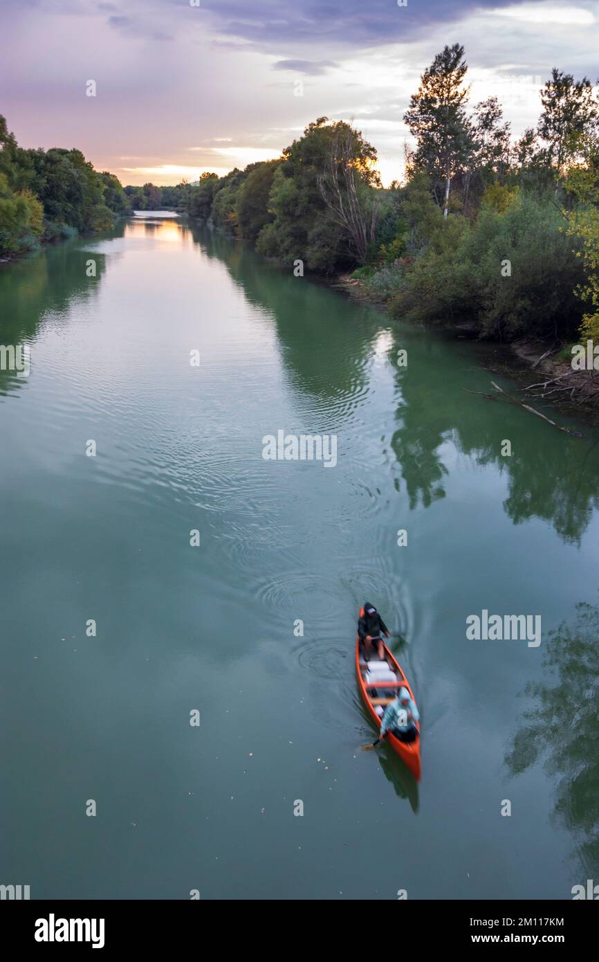 Szigetköz (Little Rye Island, Kleine Schüttinsel): anabranch, arm of ...