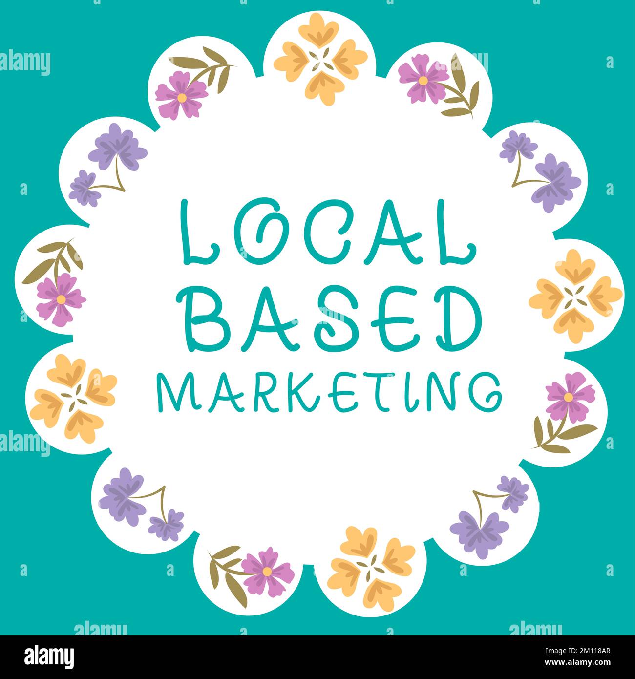 Hand writing sign Local Based Marketing, Concept meaning marketing way ...