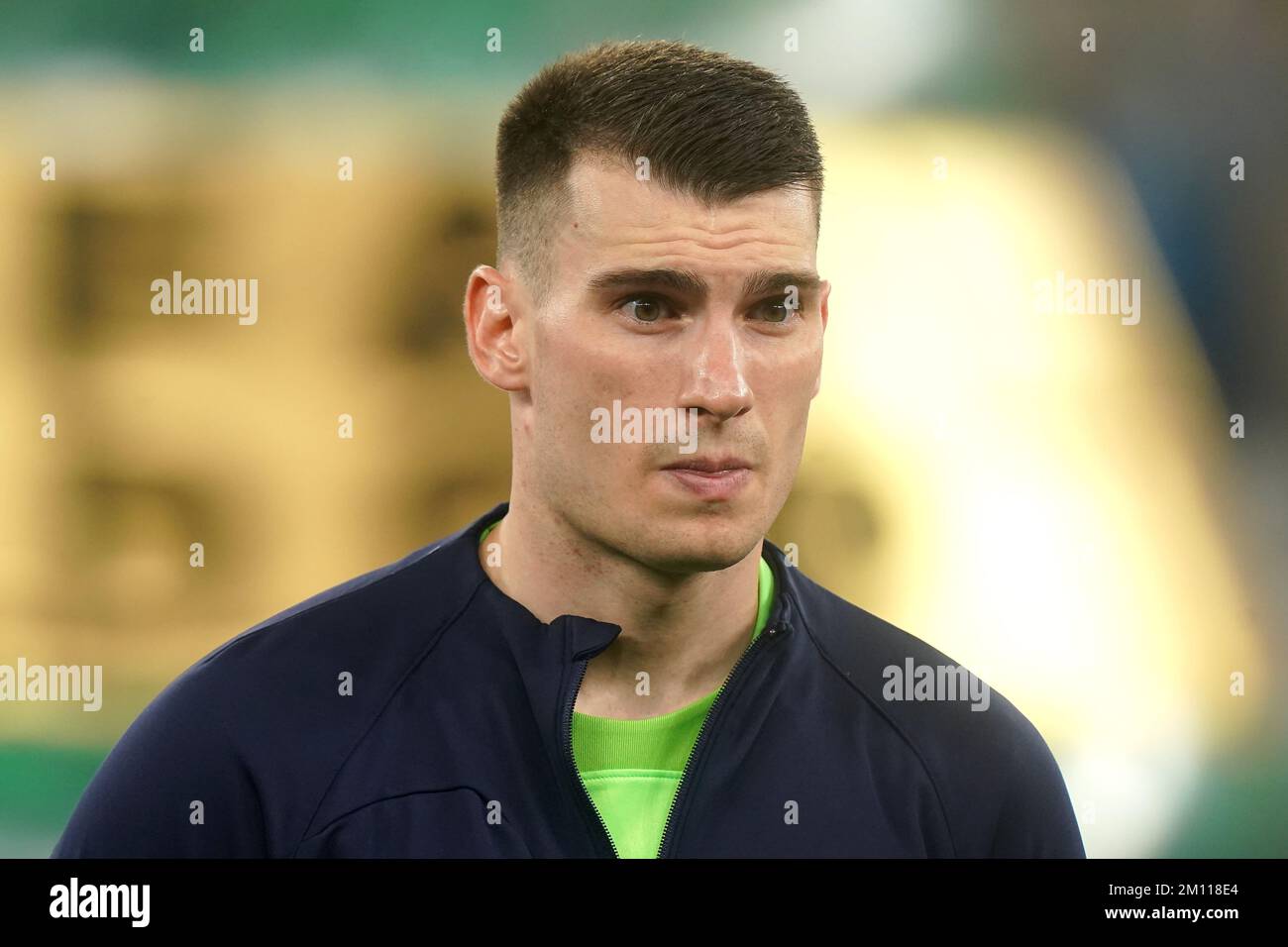 Croatia goalkeeper Dominik Livakovic prior to kick-off before the FIFA ...