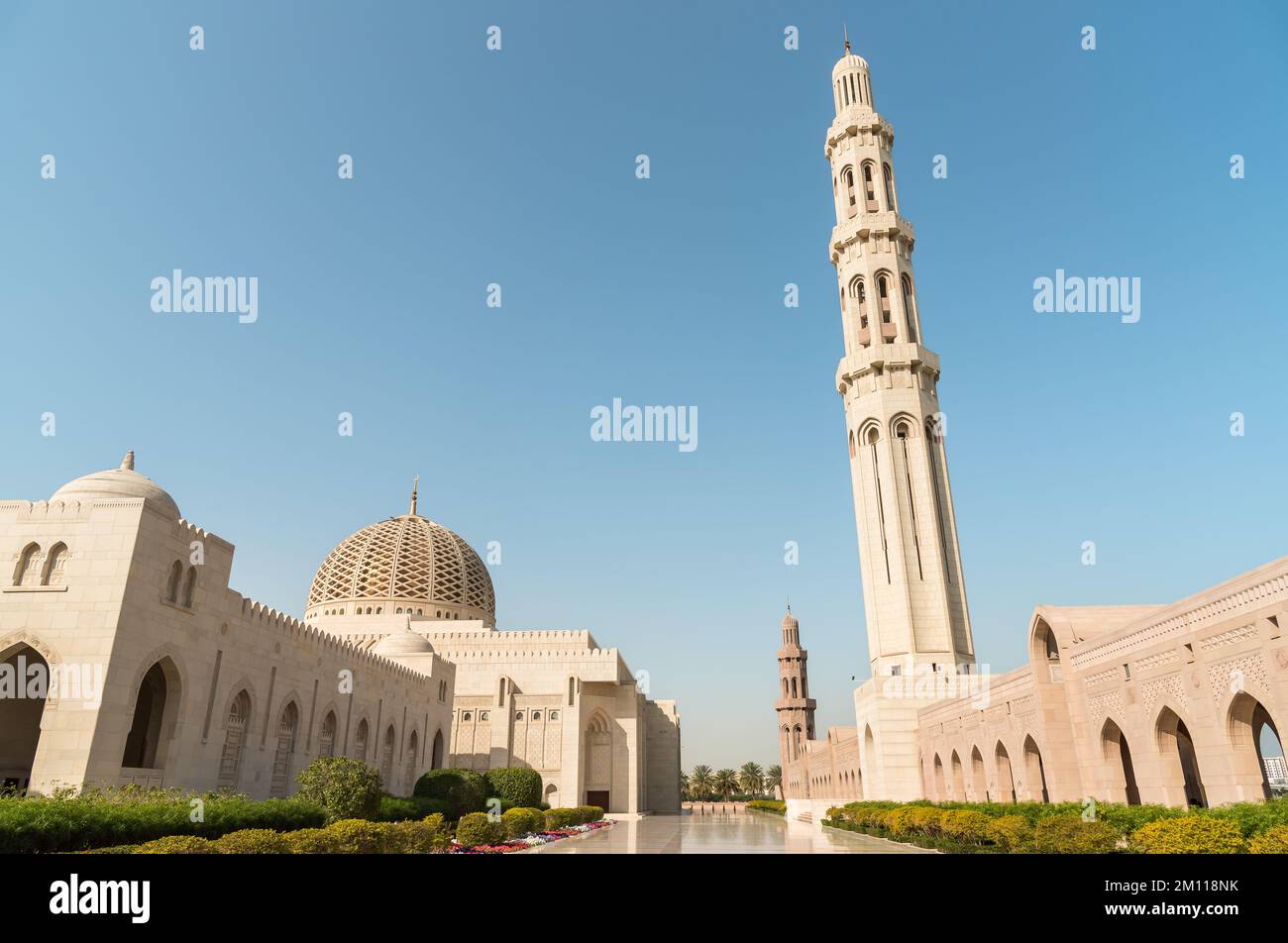 The Sultan Qaboos Grand Mosque in Muscat, Oman, Middle East Stock Photo ...