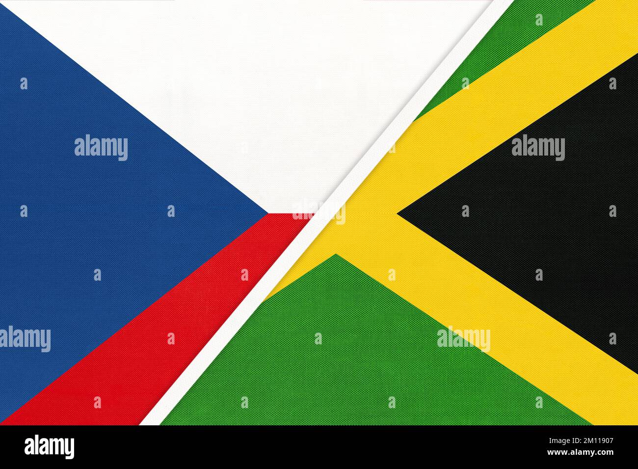 Czech Republic and Jamaica, symbol of country. Czechia vs Jamaican ...