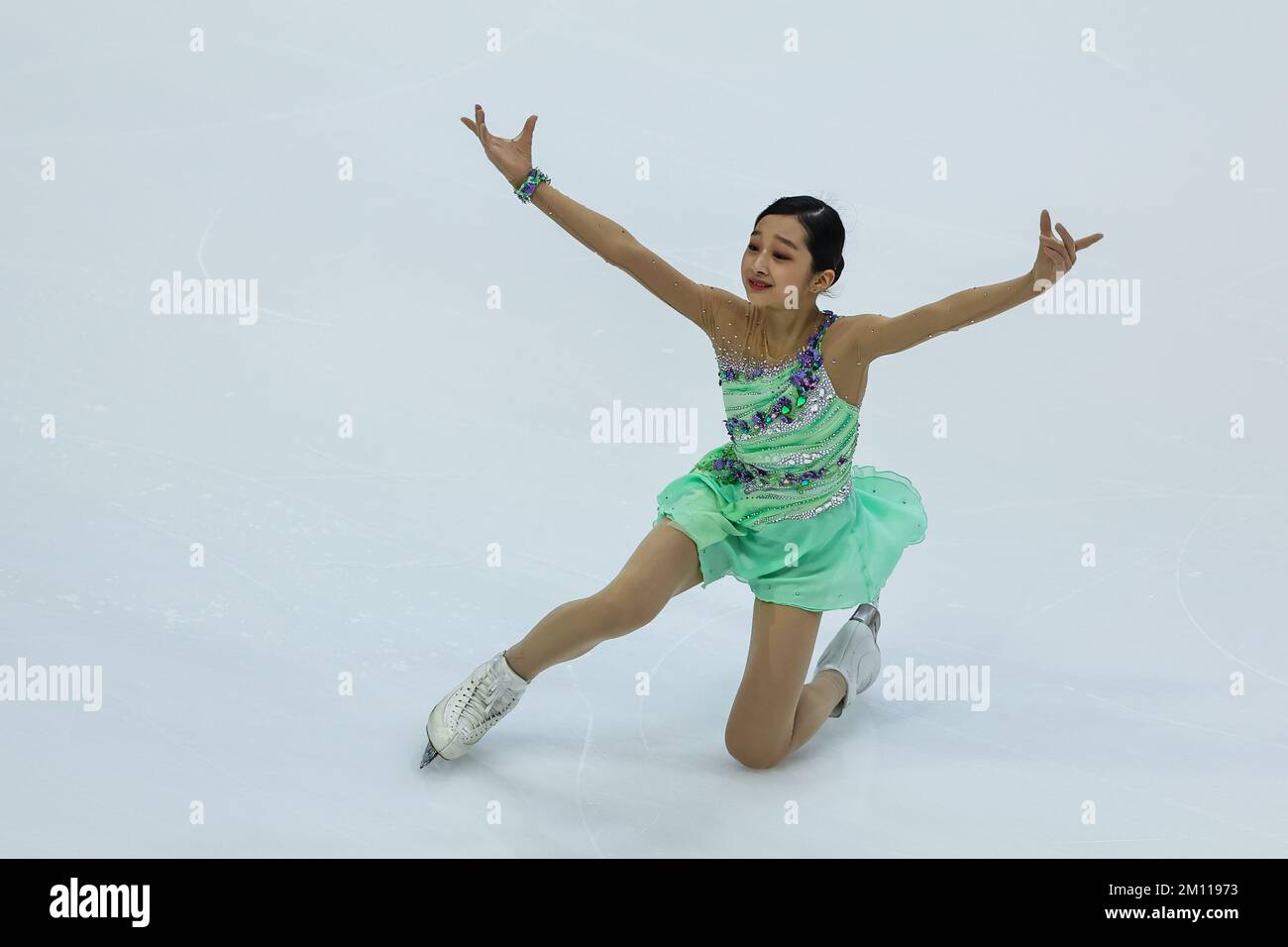 Jia Shin of Republic of Korea competes during ISU Grand Prix of Figure ...