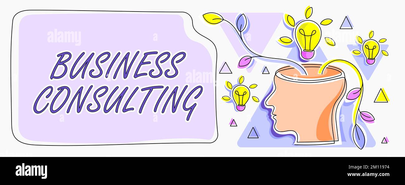 Conceptual caption Business Consulting. Internet Concept Blends ...