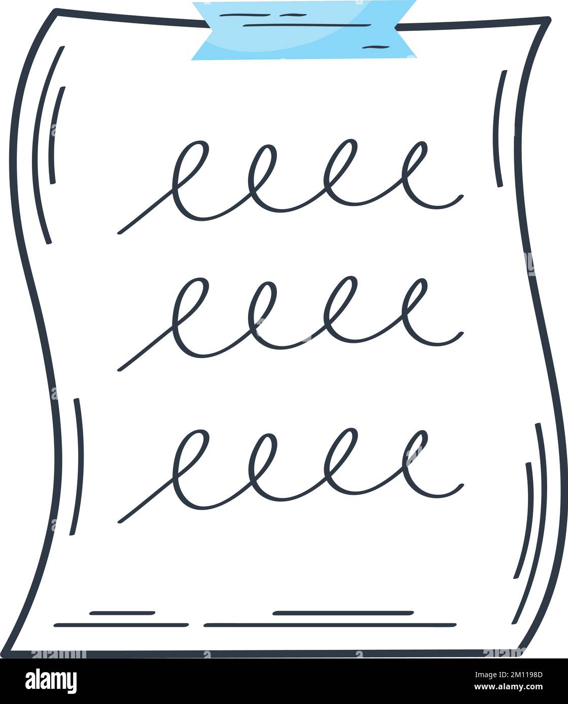 papper note sketch Stock Vector Image & Art - Alamy