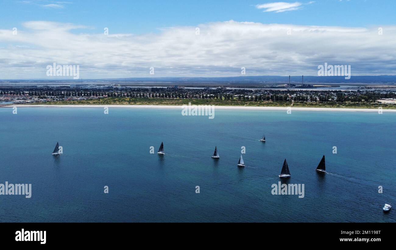 Semaphore South Australia coast line Stock Photo - Alamy