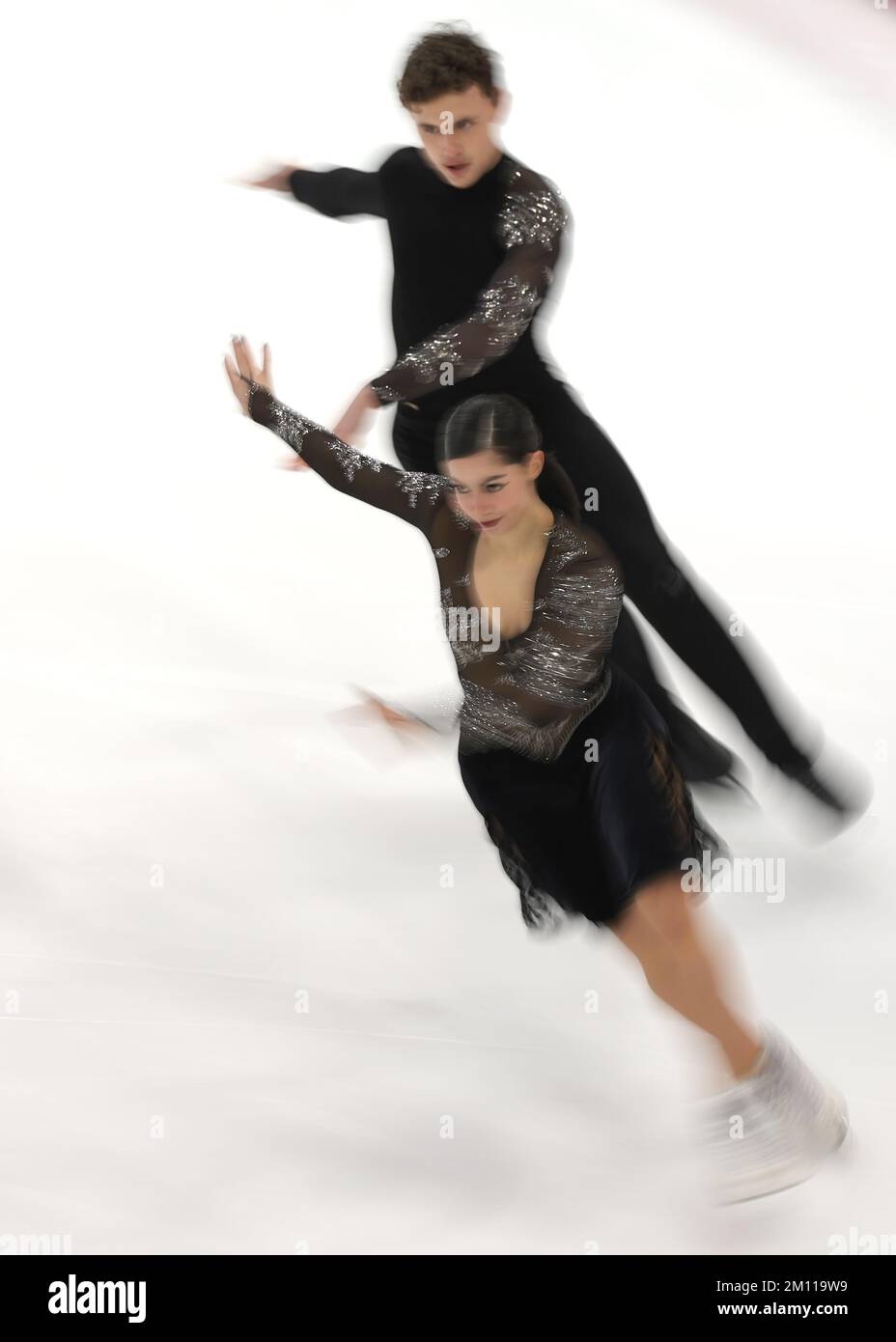 Turin, Italy, 9th December 2022. Celina Fradji and Jean-Hans Fourneaux ...