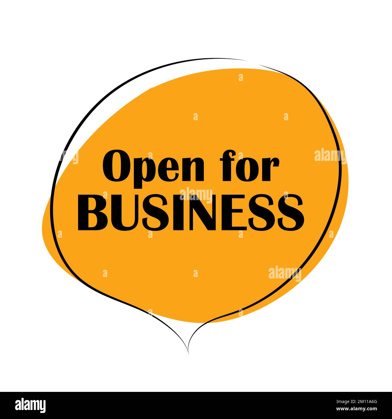 A sign that says 'Open for Business' Stock Vector Image & Art - Alamy