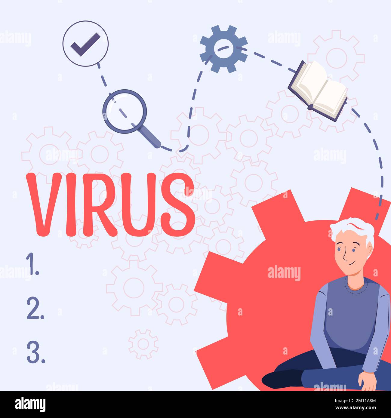 Text caption presenting Virus, Business overview infective agent that ... Text caption presenting Virus, Business overview infective agent that ...