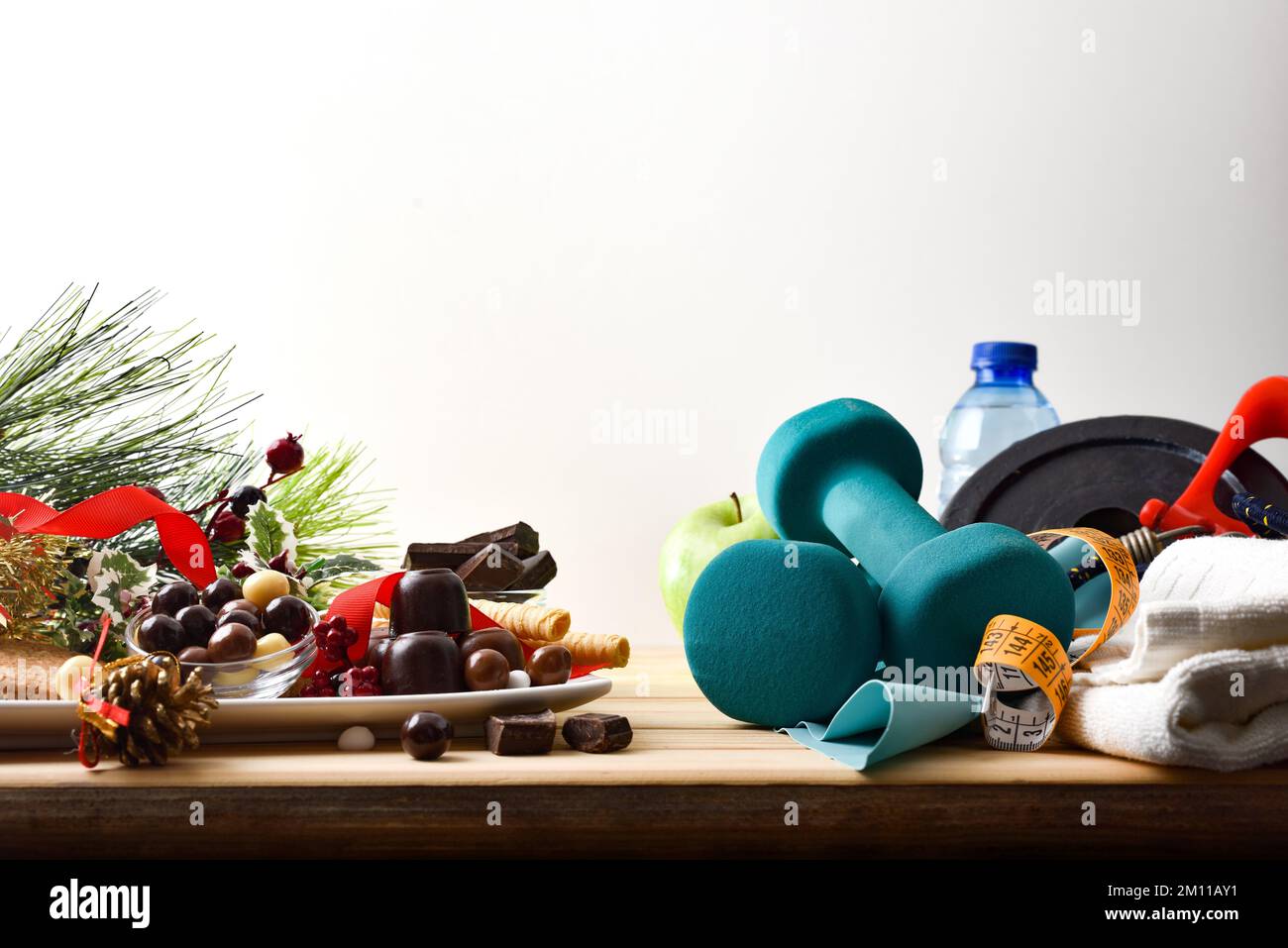 Comparison of healthy habits after the Christmas holidays with food ...