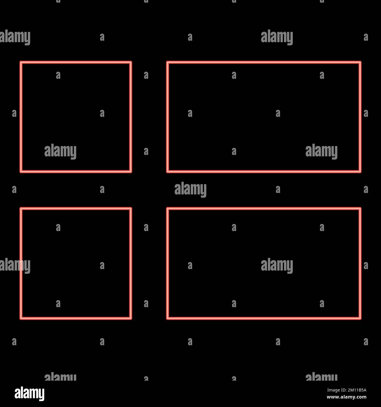 Neon flag of Denmark red color vector illustration image flat style ...