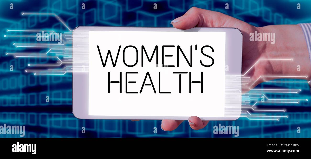 Sign displaying Women S Health. Concept meaning Women s is physical ...