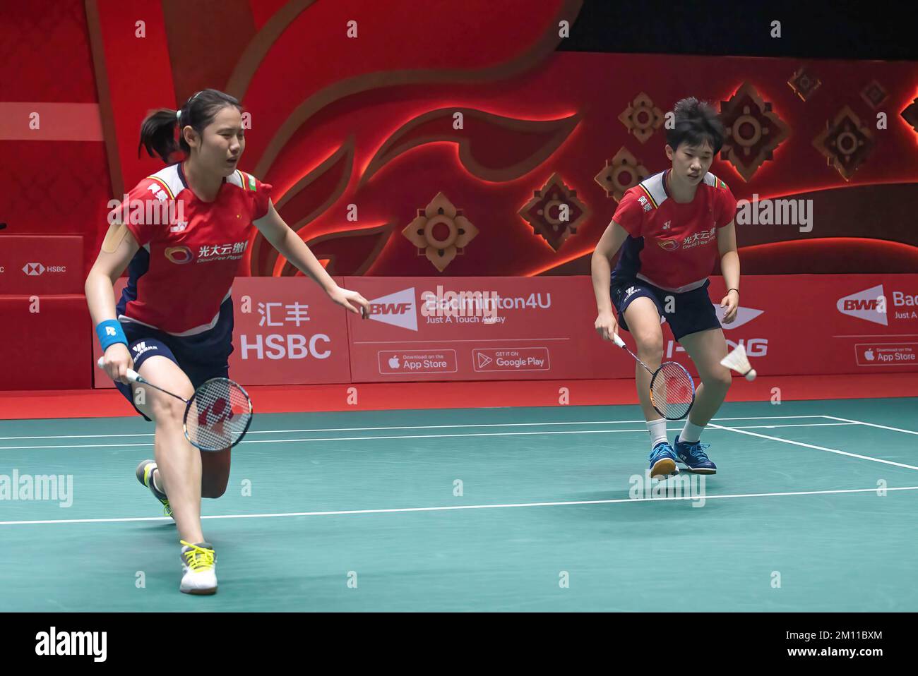 Bangkok, Thailand - 09 Dec 2022 Zhang Shu Xian (R) and Zheng Yu (L) of ...