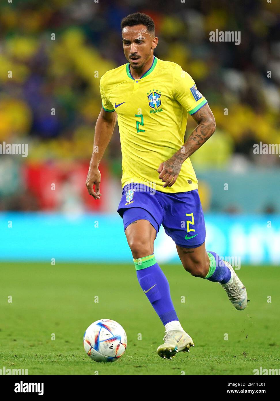 Brazil's Danilo in action during the FIFA World Cup Quarter-Final match ...