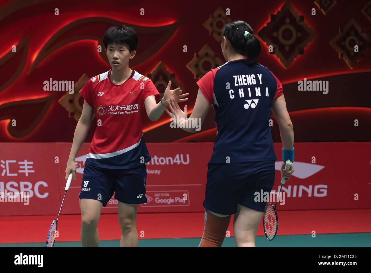 Bangkok, Thailand - 09 Dec 2022 Zhang Shu Xian (L) and Zheng Yu (R) of ...