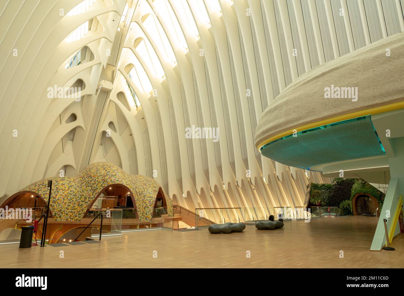 Valencia, Spain : 2022 December 9 : Panorama inside CaixaForum Valencia ...