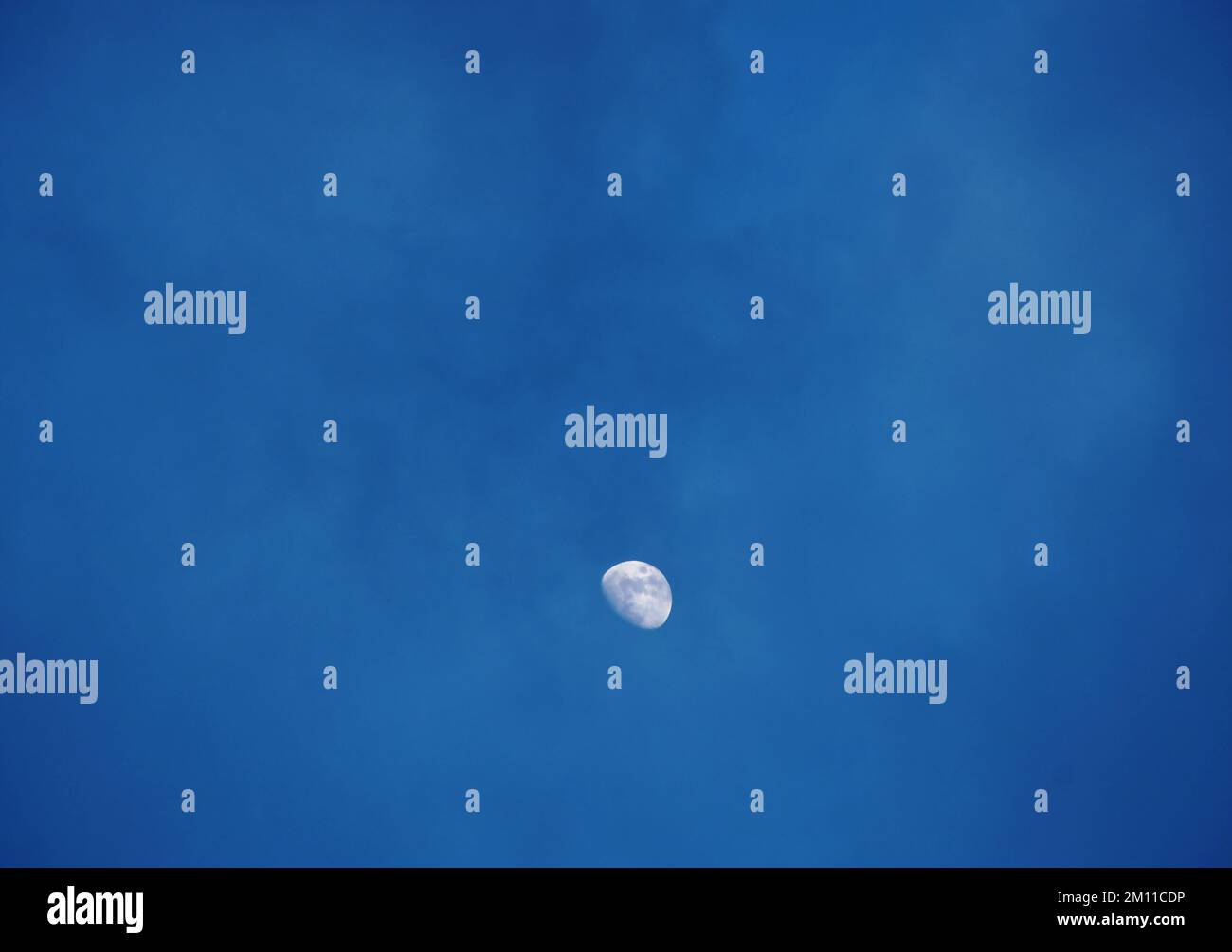 full moon floating on clear sky in night Stock Photo - Alamy