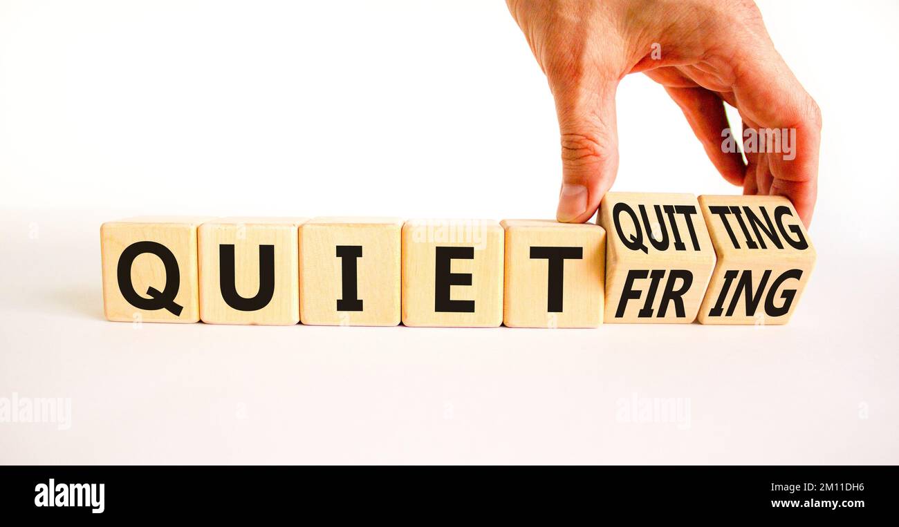 Quiet quitting or firing symbol. Concept words Quiet quitting Quiet ... Quiet quitting or firing symbol. Concept words Quiet quitting Quiet ...