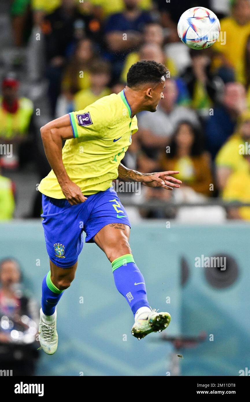 DOHA, CA - 09.12.2022: CROÁCIA X BRASIL - Danilo during a match between ...