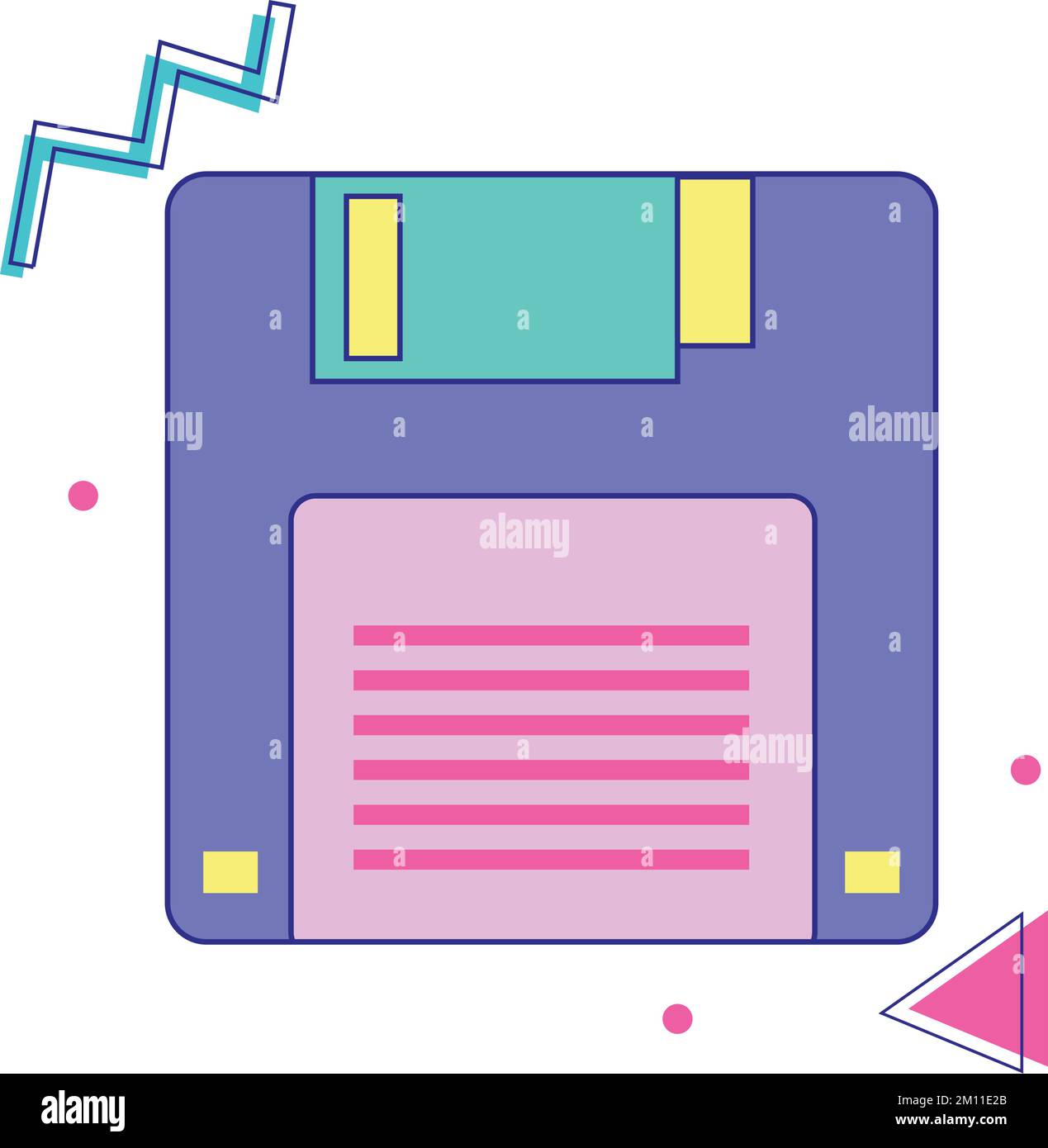 floppy nineties pop art Stock Vector Image & Art - Alamy