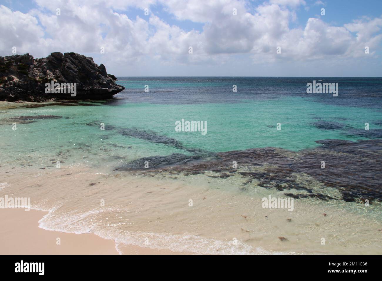 indian ocean at little parakeet bay at rottnest island (australia Stock ...