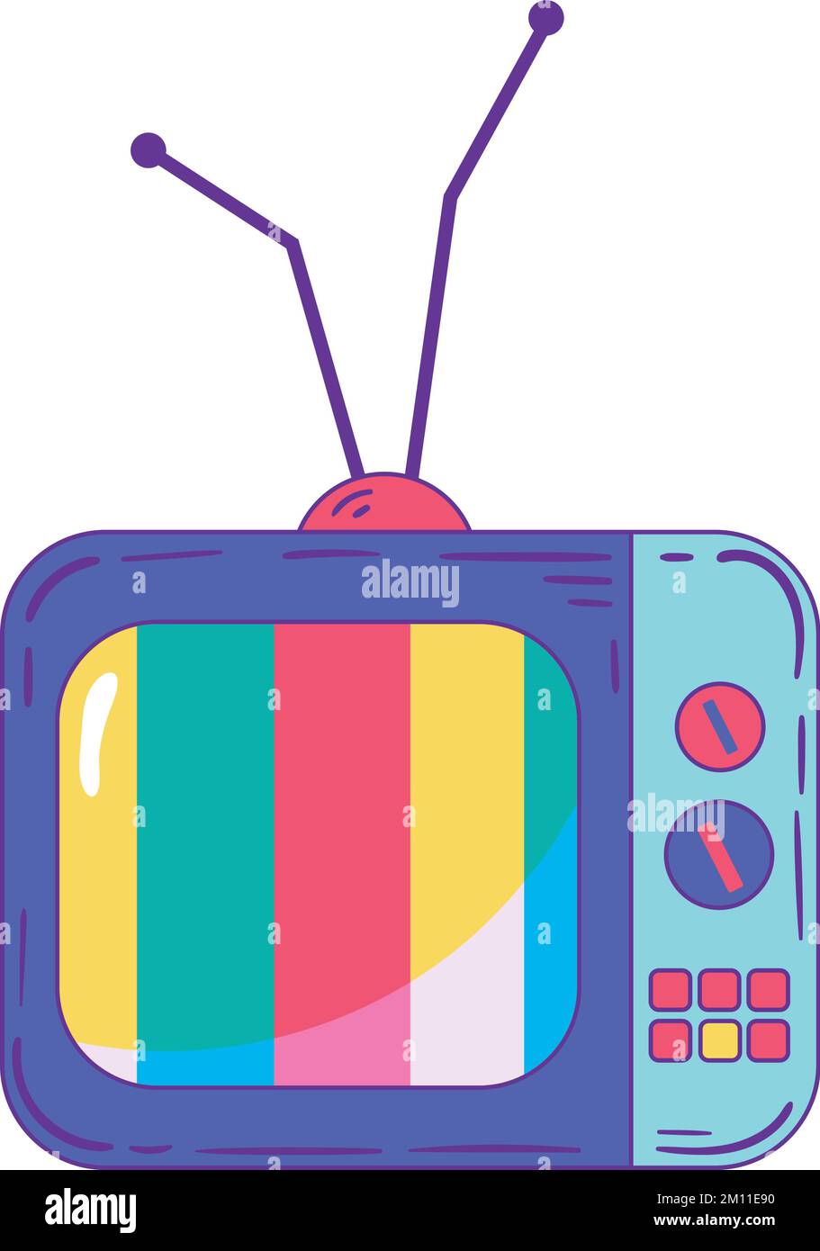 tv nineties pop art Stock Vector Image & Art - Alamy