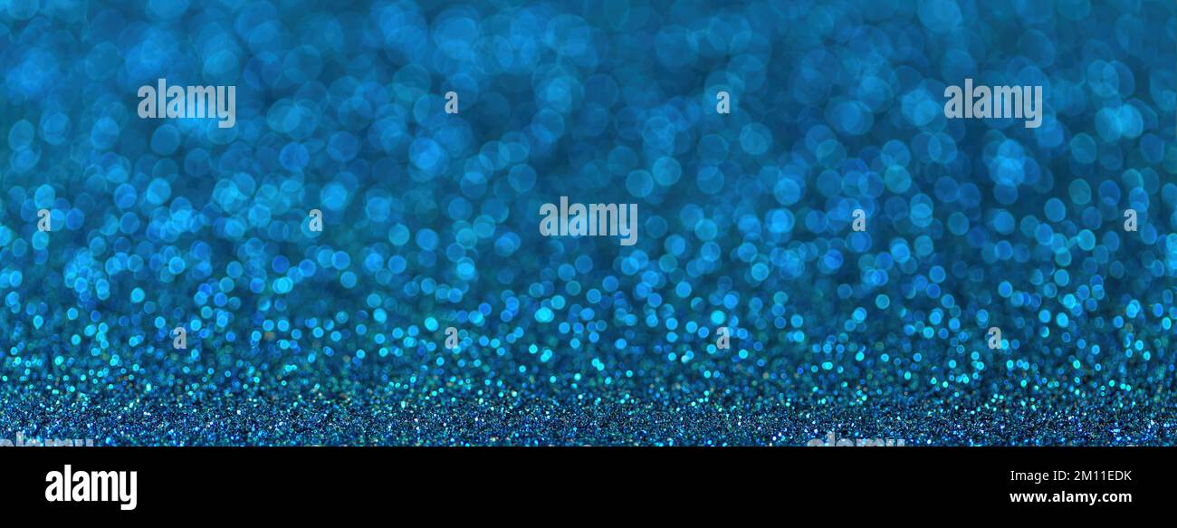 Blue turquoise sparkling background from small sequins, closeup ...