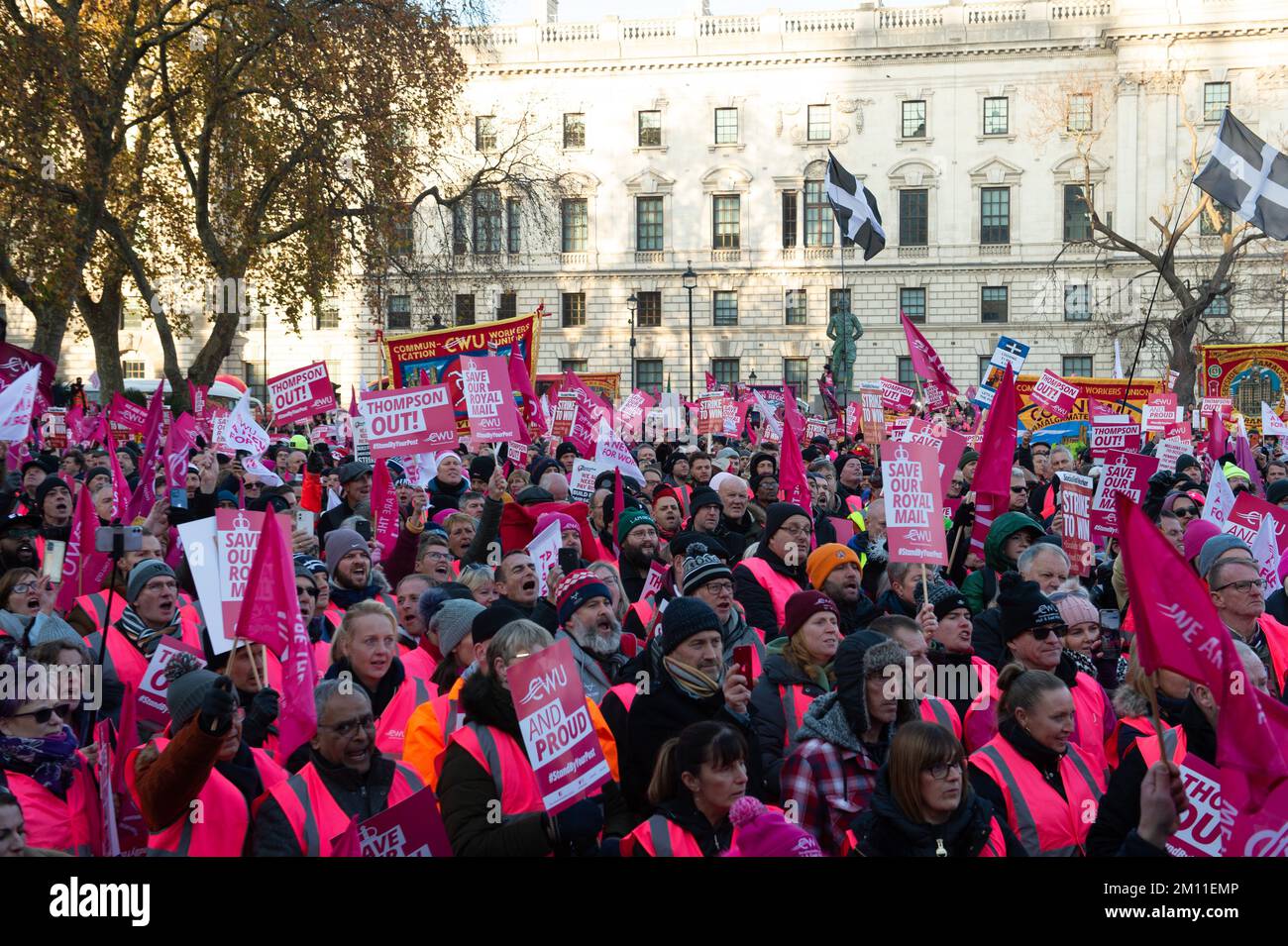 London, UK. 9th Dec, 2022. Thousands of members of the Communication ...