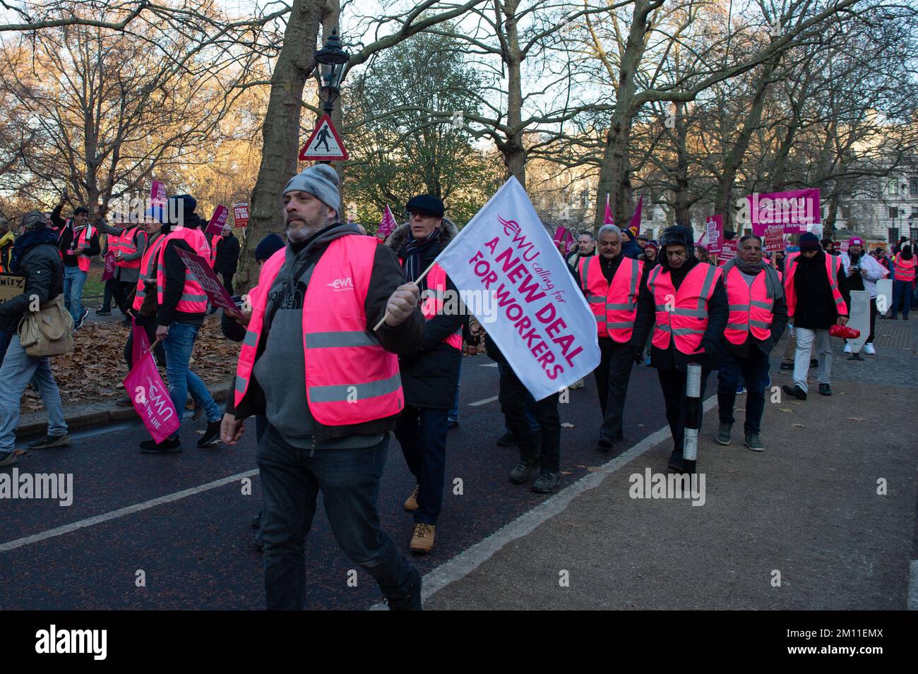 London, UK. 9th Dec, 2022. Thousands of members of the Communication ...