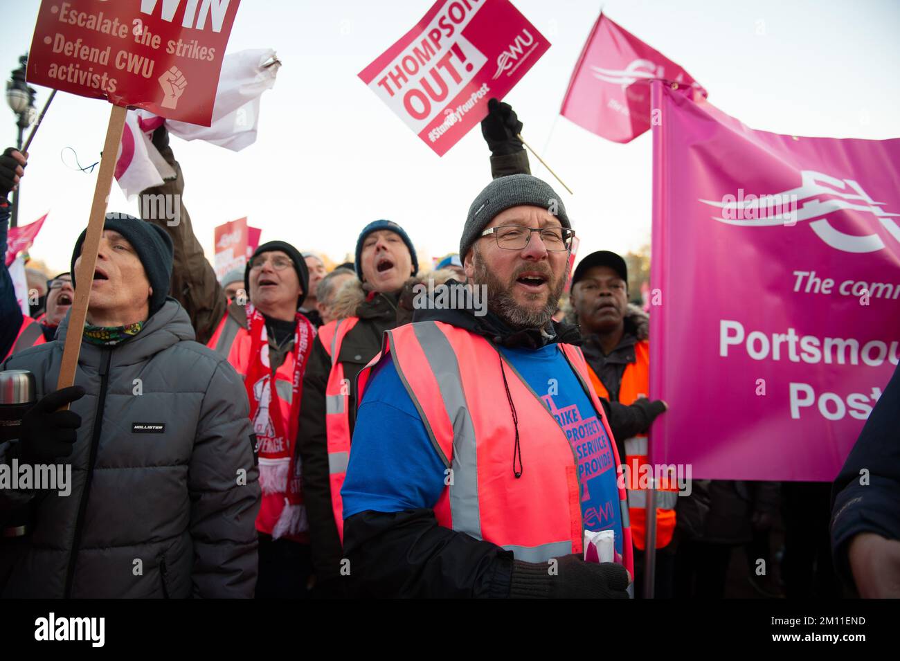 London, UK. 9th Dec, 2022. Thousands of members of the Communication ...