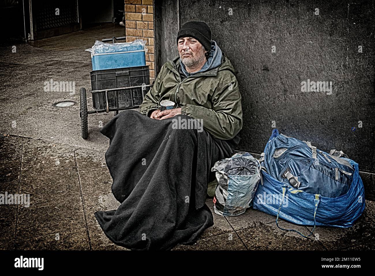 Homeless in Berlin, the capital of Germany Stock Photo - Alamy